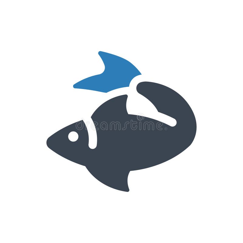 Fish icon stock vector. Illustration of icon, vector - 262613330