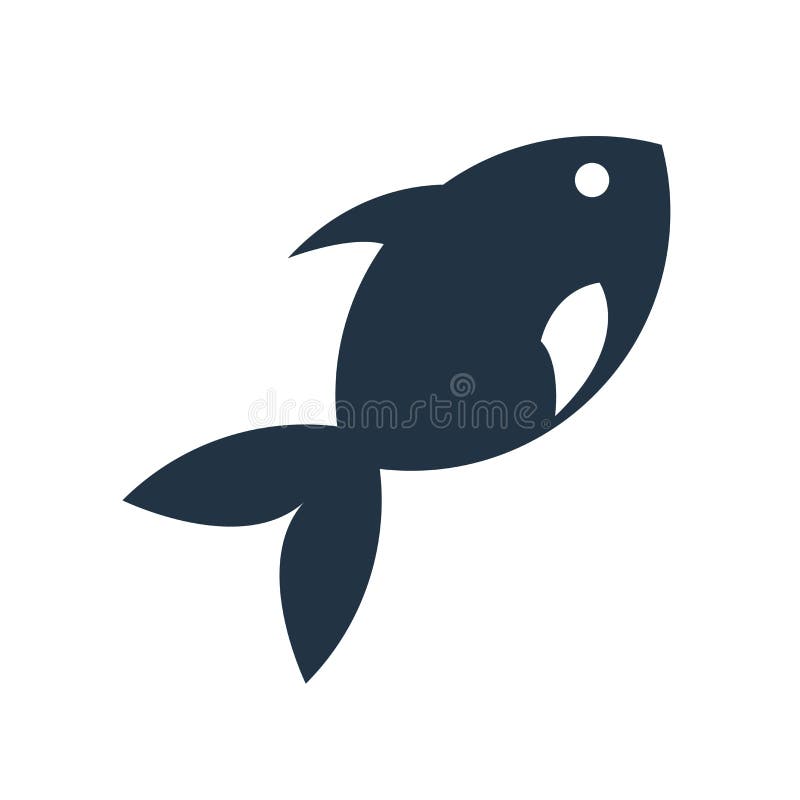Fish Icon Vector Isolated on White Background, Fish Sign , Black ...