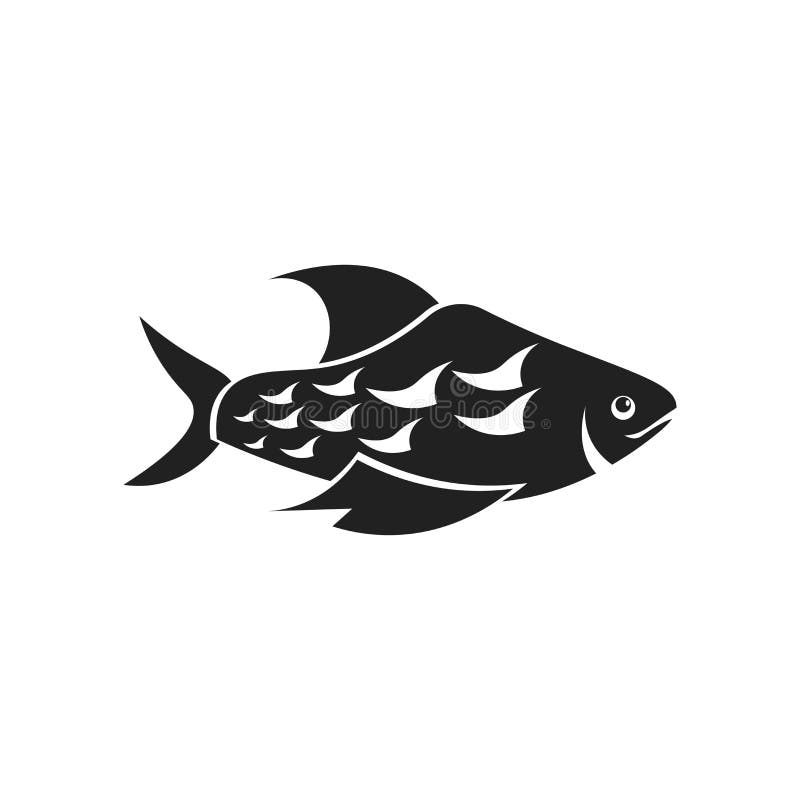 Fish Icon Vector Sign and Symbol Isolated on White Background, Fish ...
