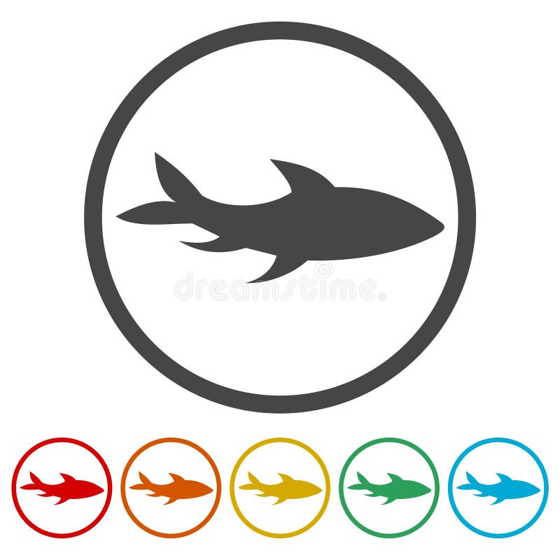Fish icons set stock vector. Illustration of nature - 140347318