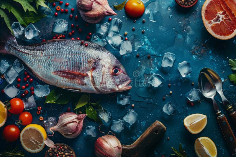 Fish Industry Concept ,seafood for Markets and Restaurants Stock Image ...