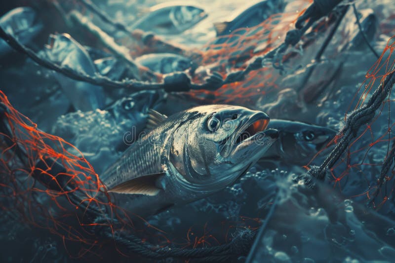 Fish Industry Concept ,seafood for Markets and Restaurants Stock Image ...