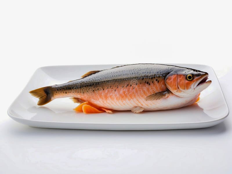 Fish Isolated on White Transparent Background Stock Illustration ...