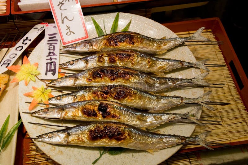 Fish in a Japanese Market stock photo. Image of fish, pike - 8264138