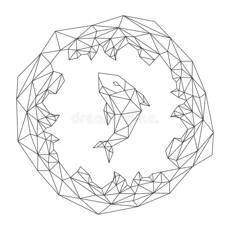 Fish Polygon Stock Illustrations – 1,157 Fish Polygon Stock ...