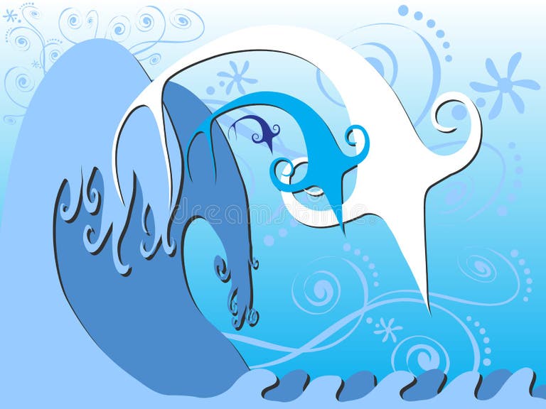 Mako Shark Gracefully Surfacing Stock Illustrations – 1 Mako Shark ...