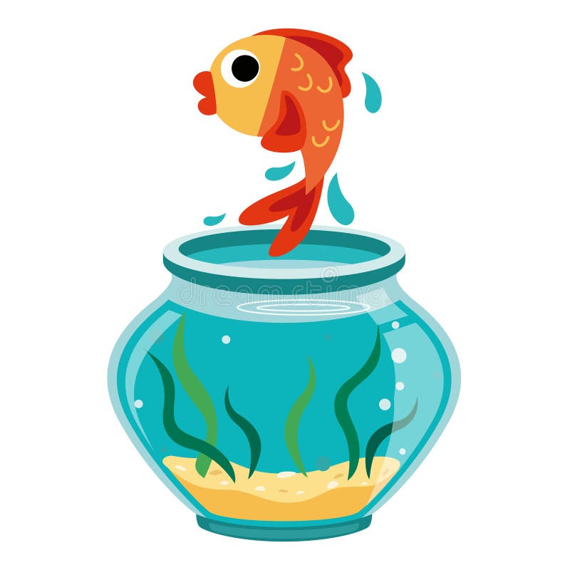 Fish Jumping Out Water Cartoon Stock Illustrations – 396 Fish Jumping ...