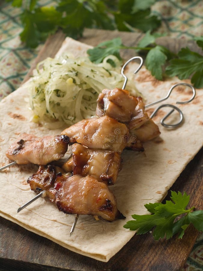 Fish kebab stock photo. Image of meal, grill, gourmet - 26219718