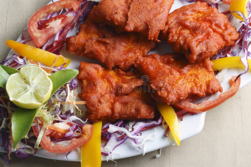Fish Kebab - a Snack Made of Grilled Fish Stock Image - Image of ...