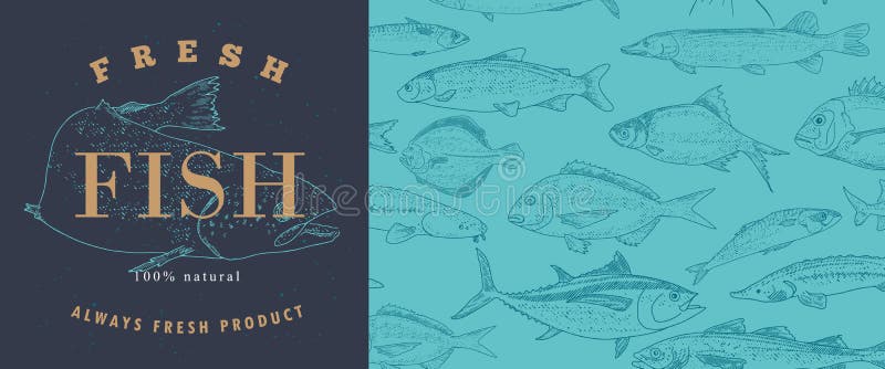Printed Seafood Stock Illustrations – 172 Printed Seafood Stock ...