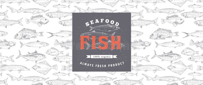 Printed Seafood Stock Illustrations – 81 Printed Seafood Stock ...