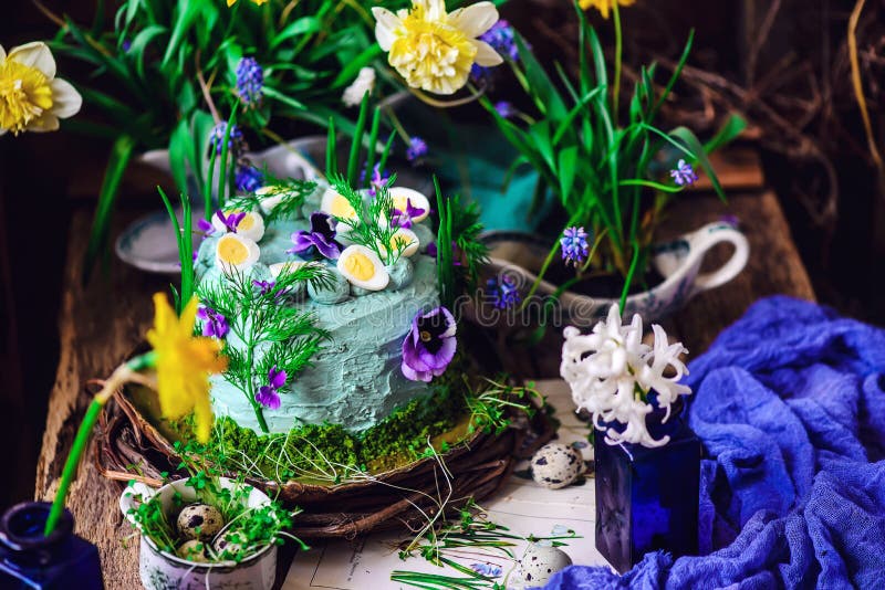 Fish Layer Cake with Tuna Mousse and Quail Eggs.style Rustic Stock ...