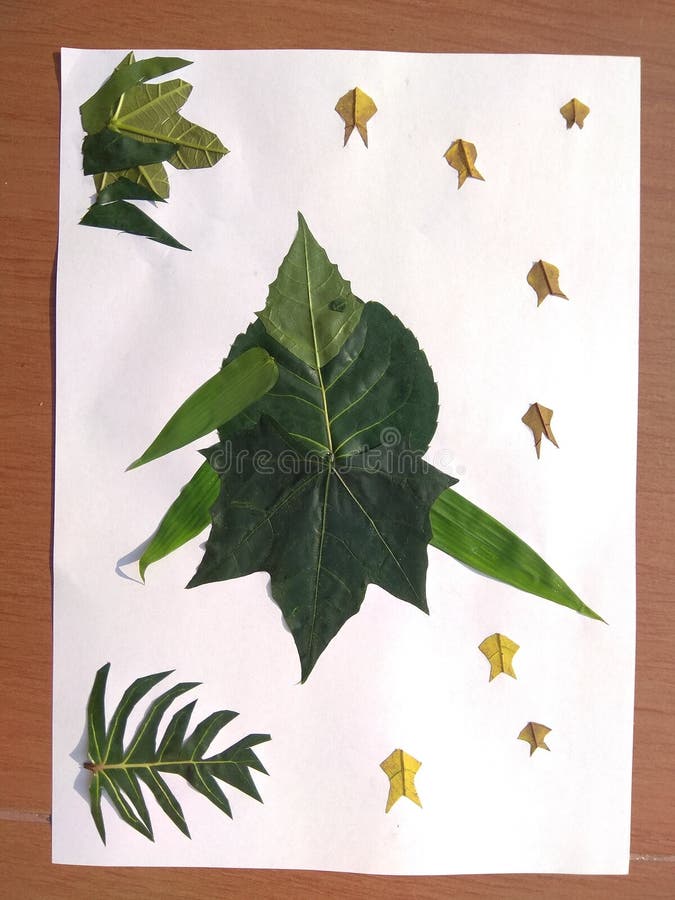 Fish from leaf stock image. Image of sketch, autumn - 200385581