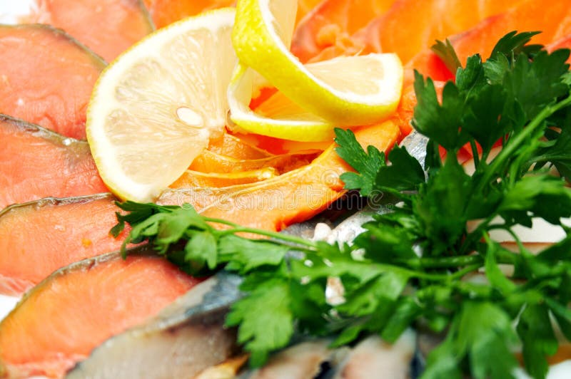Fish and lemon stock image. Image of diet, natural, eating - 6277277