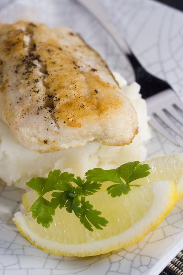 Fish and lemon; macro stock photo. Image of grenadier - 1242828