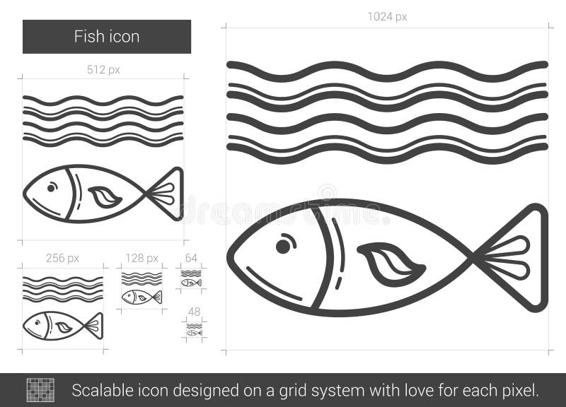 Minimal Line Drawing Fish Stock Illustrations – 916 Minimal Line ...