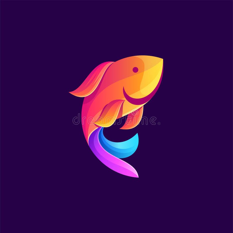 Fish Logo Design Vector Illustration Stock Vector - Illustration of ...