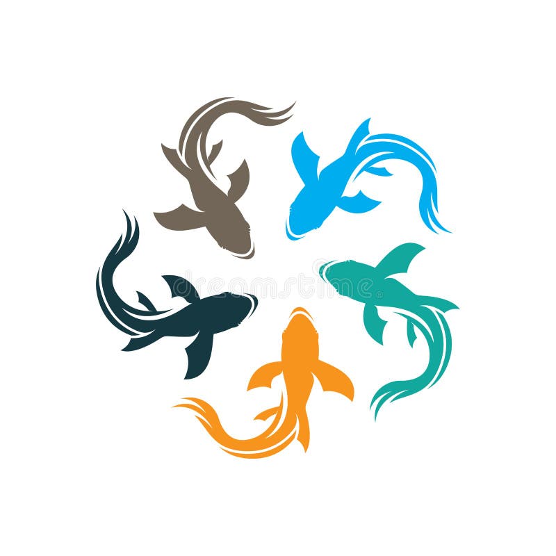 Fish Logo Icon Template Creative Stock Vector - Illustration of ocean ...