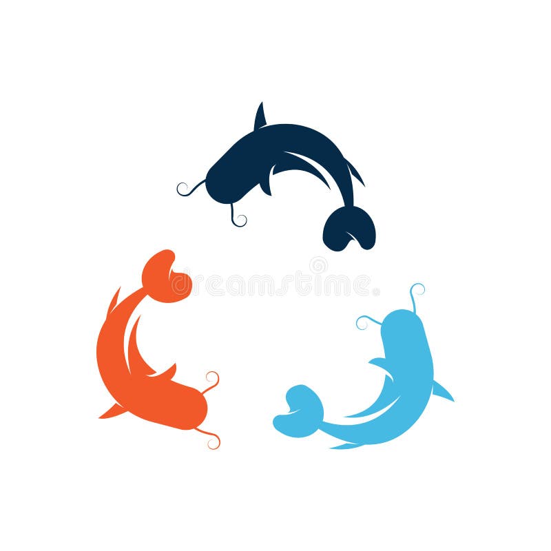 Fish Logo Icon Template Creative Stock Vector - Illustration of outline ...