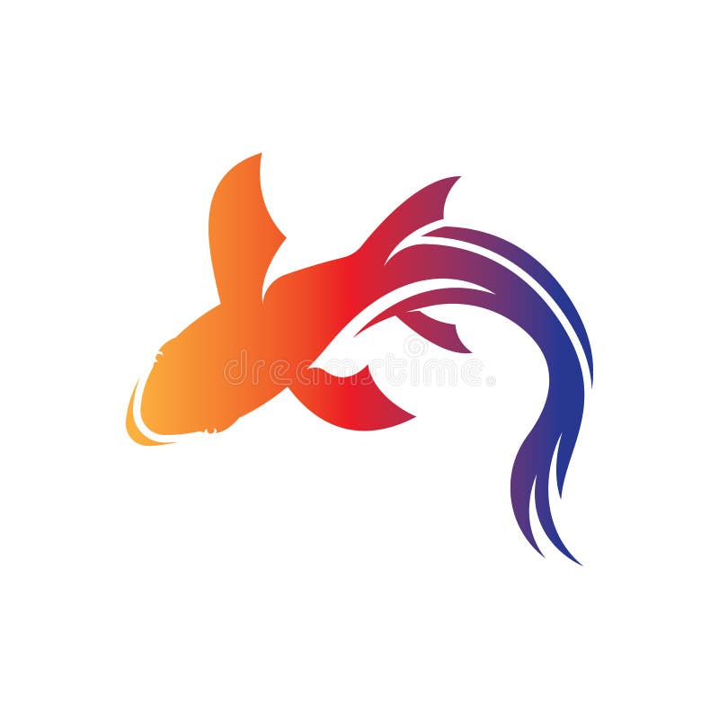 Fish Logo Icon Template Creative Stock Vector - Illustration of draw ...