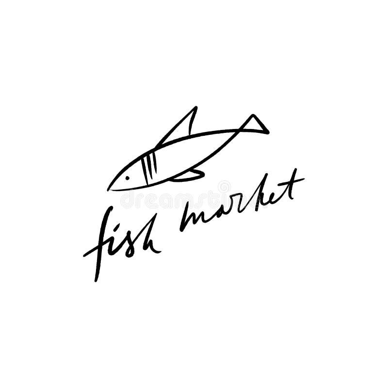 Fish Logo for Seafood Restaurant. Vector Symbol, Template Stock ...