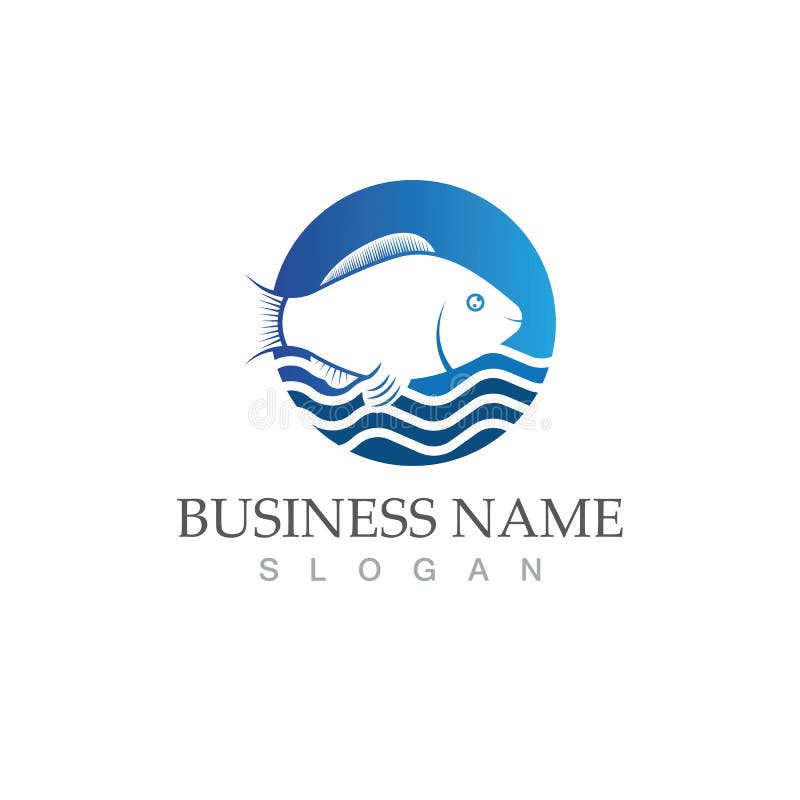 Fish Logo Template. Creative Vector Stock Vector - Illustration of ...
