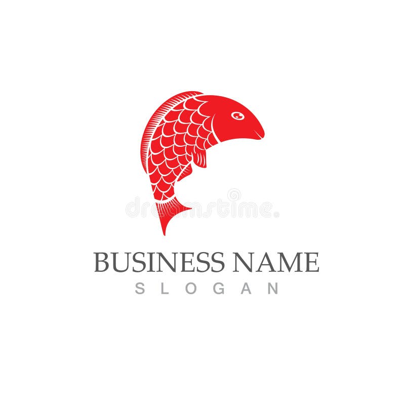 Fish Logo Template. Creative Vector Stock Vector - Illustration of ...