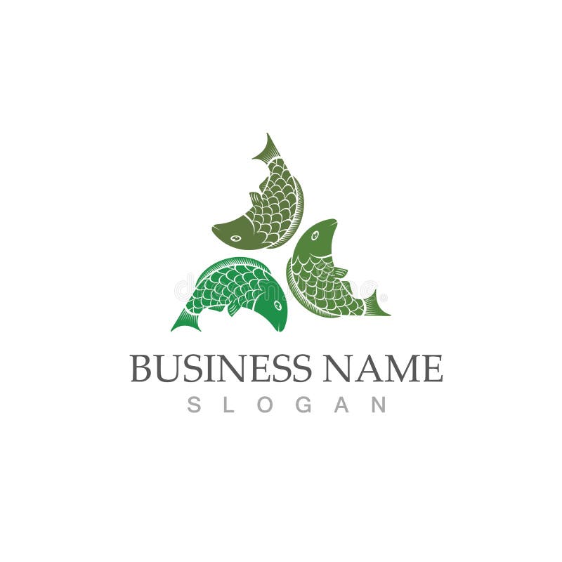 Fish Logo Template. Creative Vector Stock Vector - Illustration of ...