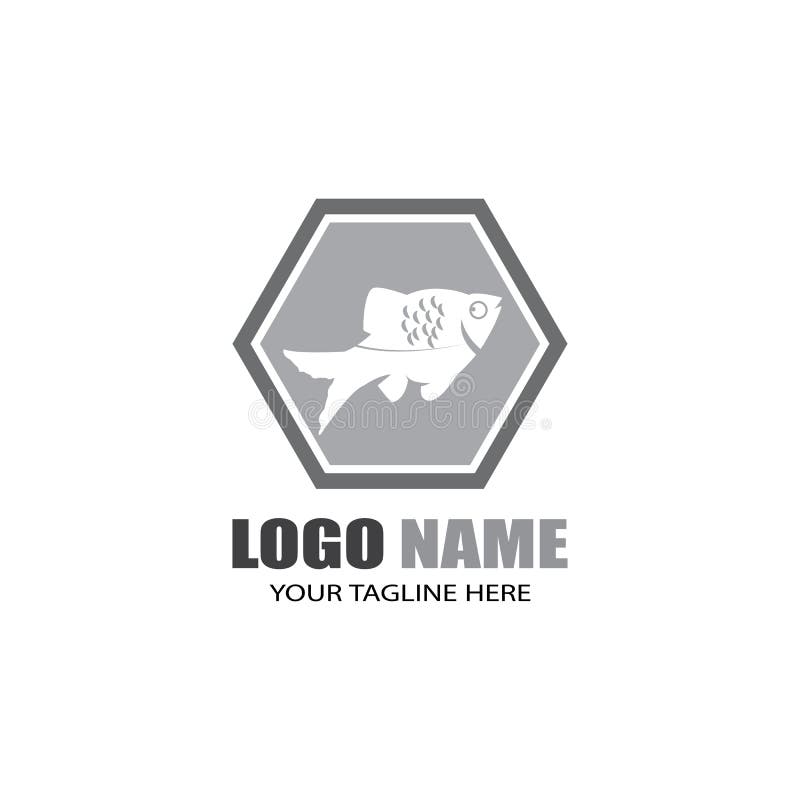 Fish logo template stock vector. Illustration of fishing - 209582620