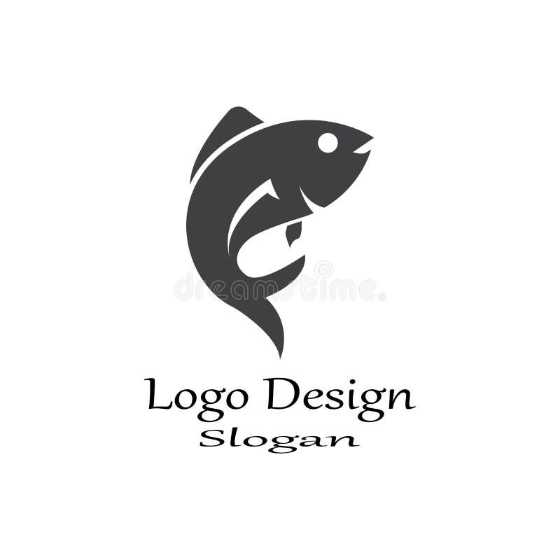 Fish Logo Template. Creative Vector Symbol Stock Vector - Illustration ...