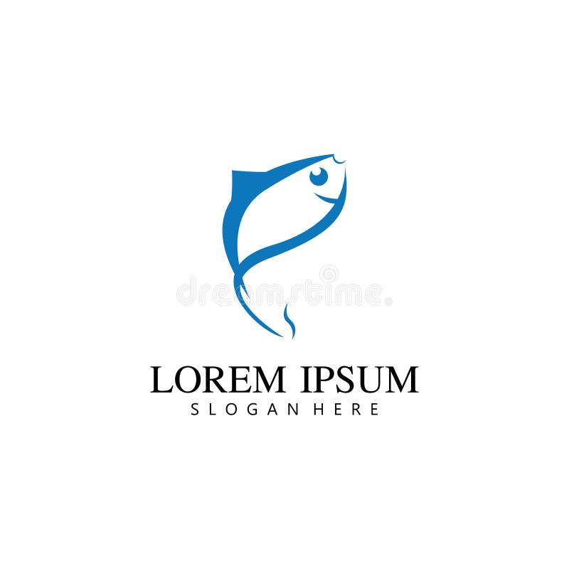 Fish logo template stock vector. Illustration of element - 262974975