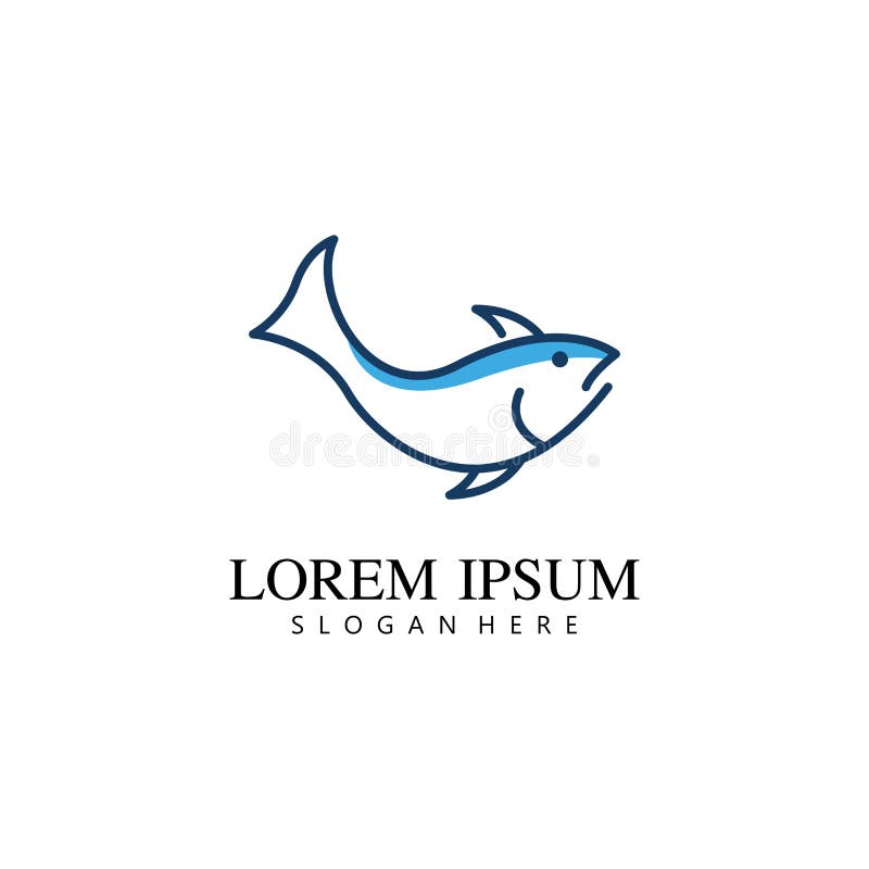 Fish logo template stock vector. Illustration of elegant - 262974996