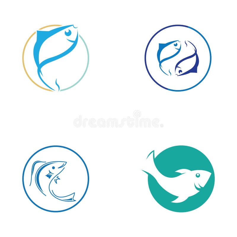 Fish logo template stock vector. Illustration of icon - 262975044