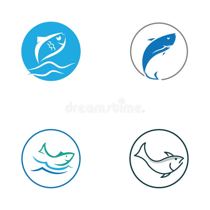 Fish logo template stock vector. Illustration of outline - 262975103