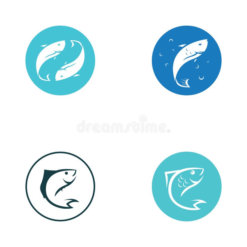 Fish logo template stock vector. Illustration of icon - 262975044