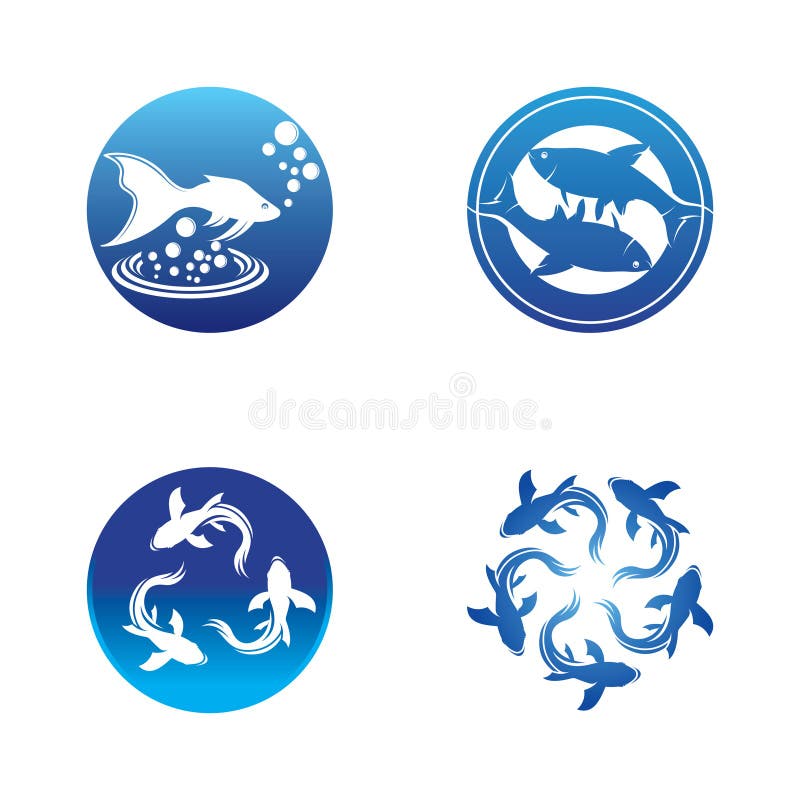 Fish logo template stock vector. Illustration of seafood - 274566095