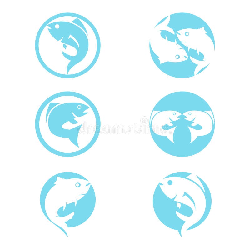 Fish Logo Template. Creative Vector Symbol Stock Vector - Illustration ...