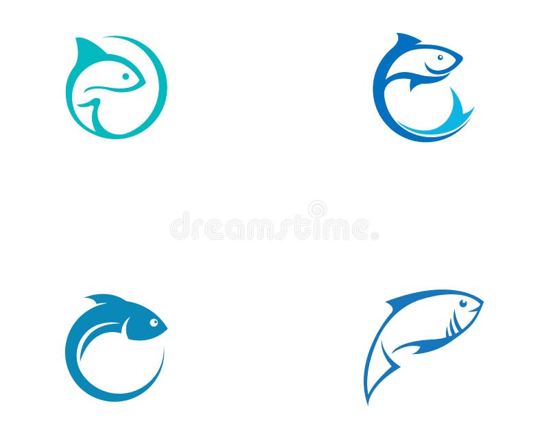 Fish Logo Template. Creative Vector Symbol of Fishing Stock Vector ...