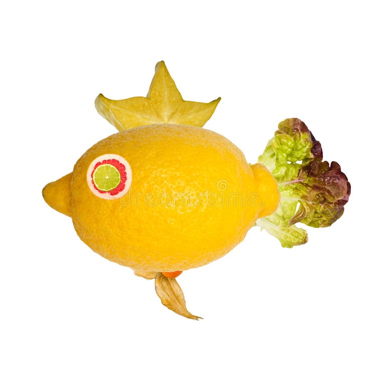 Fish, Made from Fruits and Vegetables Stock Photo - Image of fish ...
