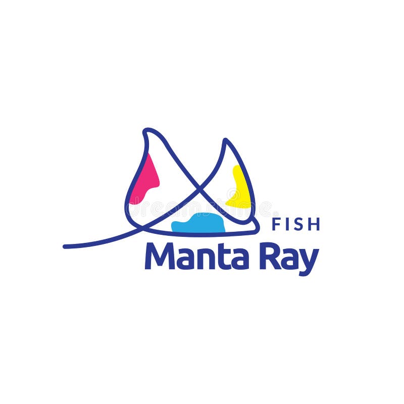 Fish Manta Ray Abstract Logo Design Stock Vector - Illustration of ...