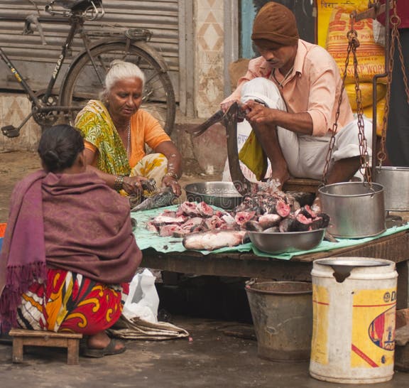 Fish Market editorial photo. Image of west, lady, calcutta - 17563981
