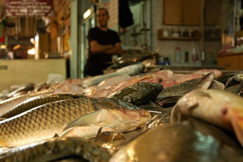 Fish market stock photo. Image of fish, mackerel, protein - 1458242