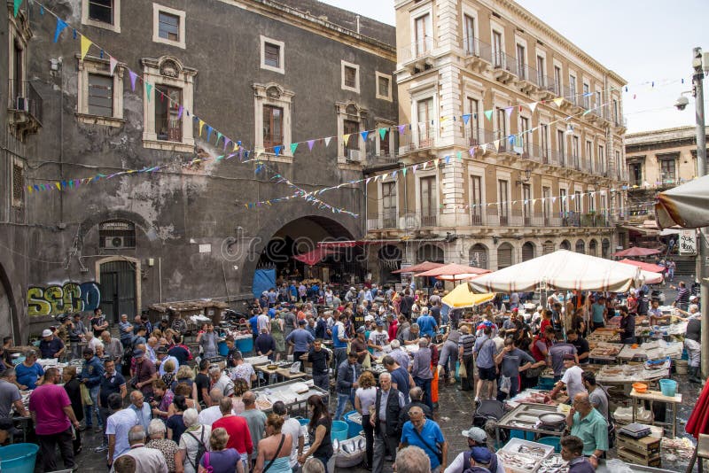 Fish Market - Catania Sicily Editorial Stock Photo - Image of italy ...
