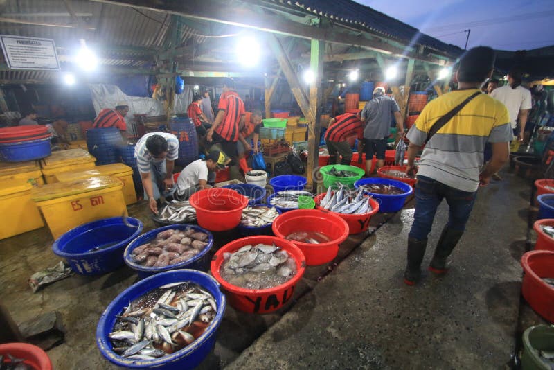 Fish Market editorial stock image. Image of stall, semarang - 68163679