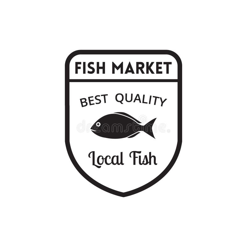 Best Fish Label. Vector Illustration Decorative Design Stock Vector ...