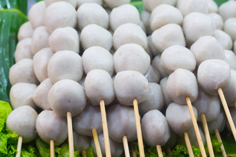 Fish meat ball ,Thailand stock image. Image of kitchen - 63252329
