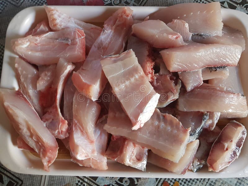 Fish Meat Kept for Sale in the Market Stock Photo - Image of cuisine ...