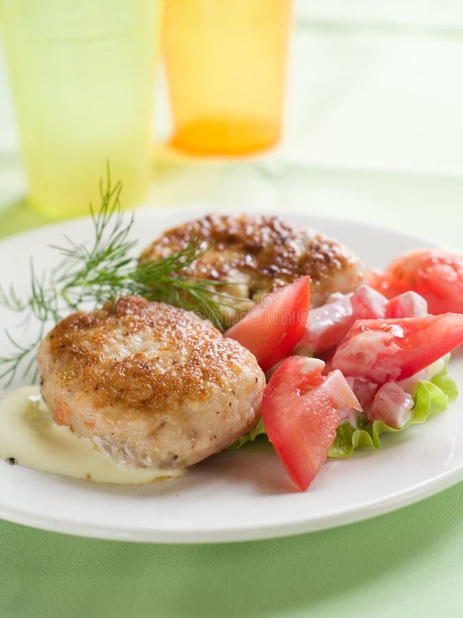 Fish or meat rissole stock photo. Image of fish, carrot - 36578608