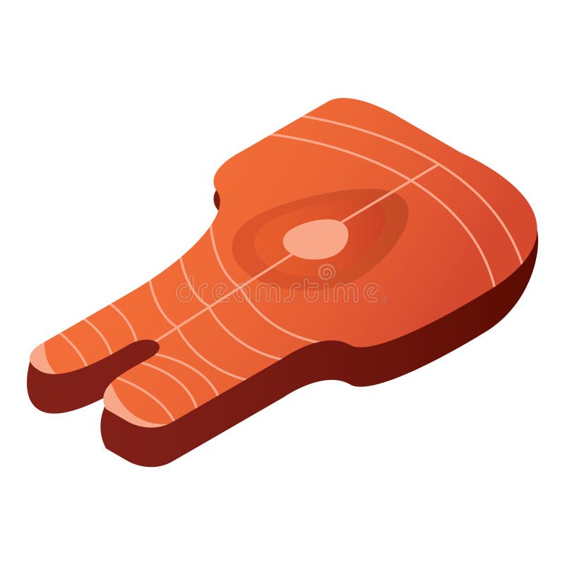 Fish Meat Steak. Vector Illustration Decorative Design Stock Vector ...