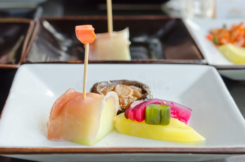 Fish melon and vegetable stock image. Image of green - 32944335